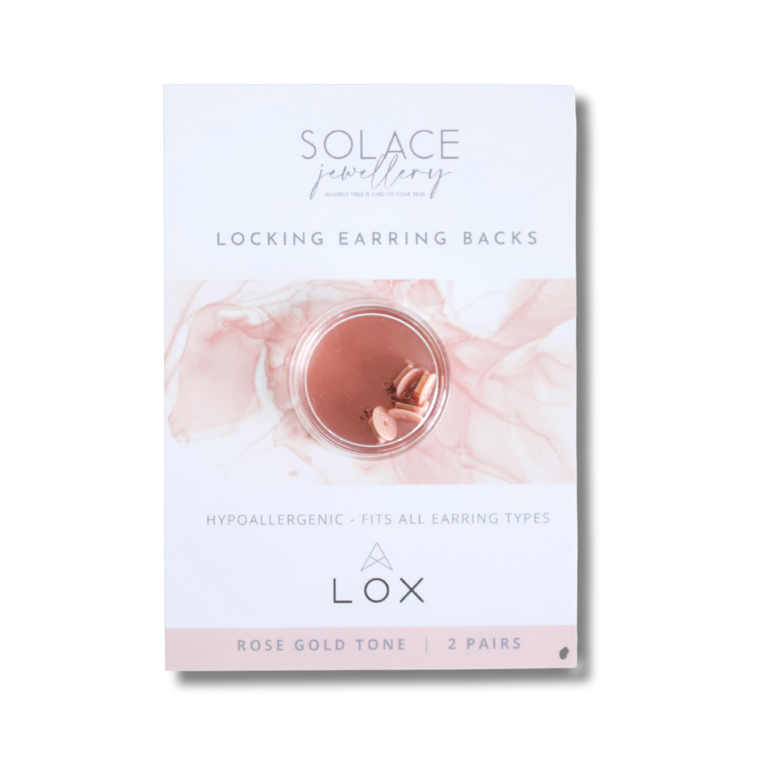 Lox Secure Locking Earring Backs - 2 Pairs – Solace Jewellery Ltd®