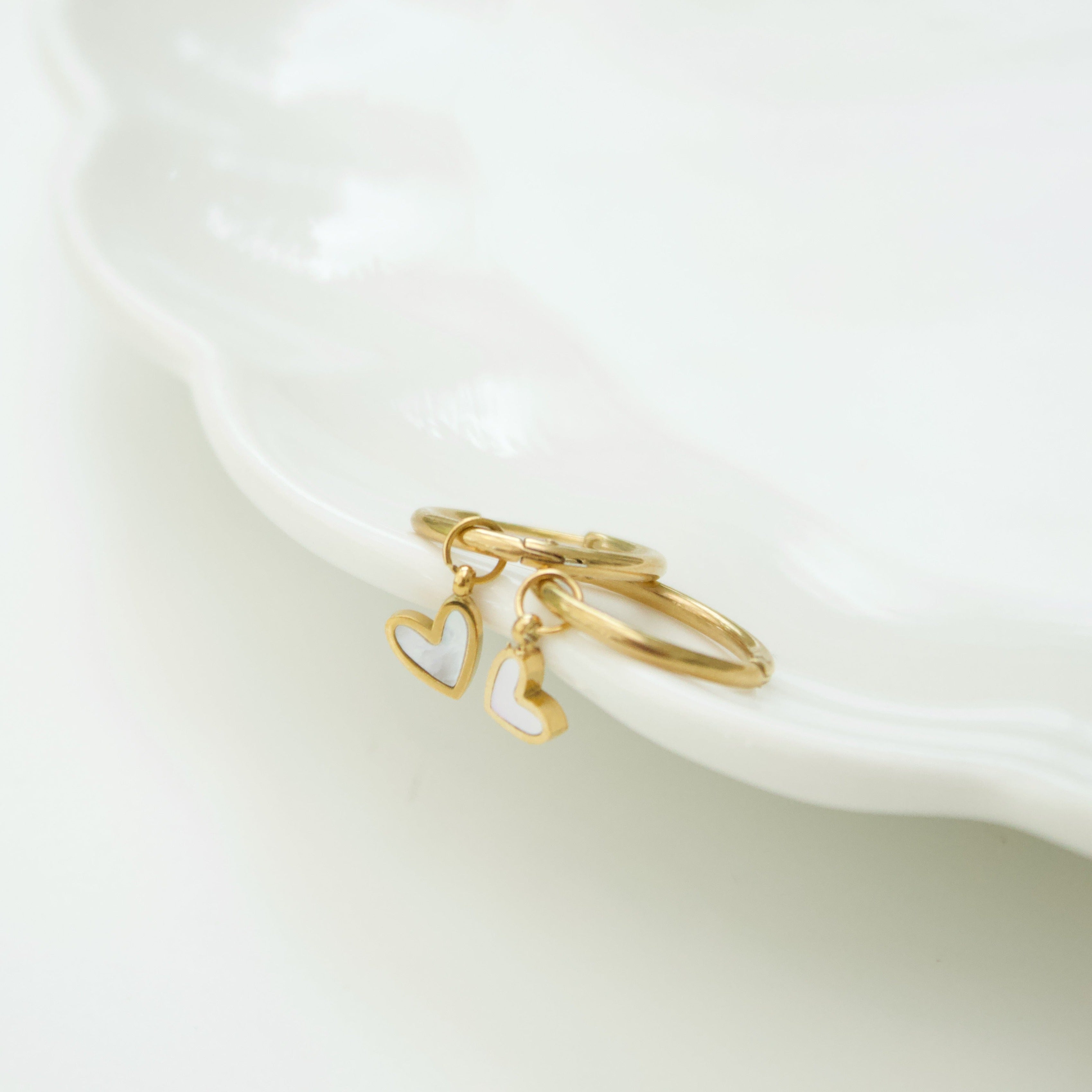 Shimmer Enamel Heart Hypoallergenic Charms – Solace Jewellery Ltd®