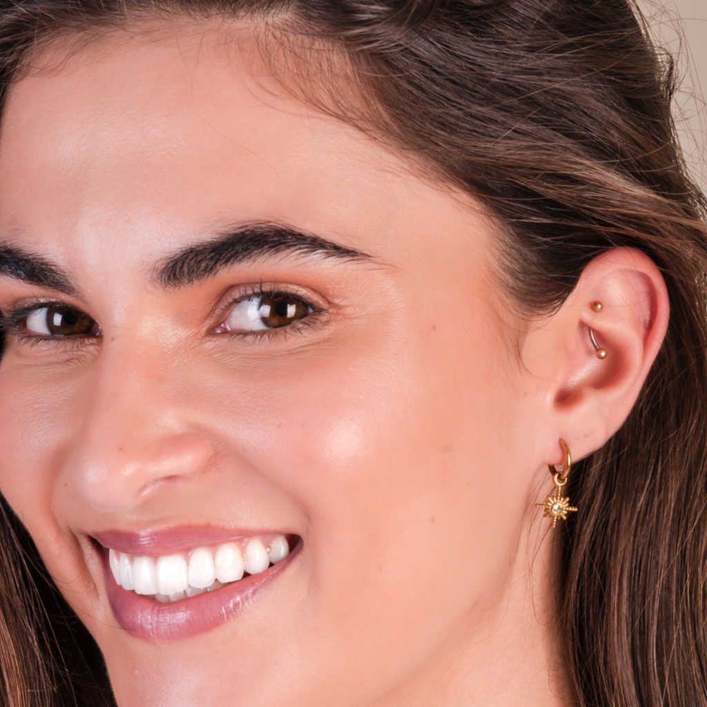 Star Compass Charm Hoop Earrings – Solace Jewellery Ltd®